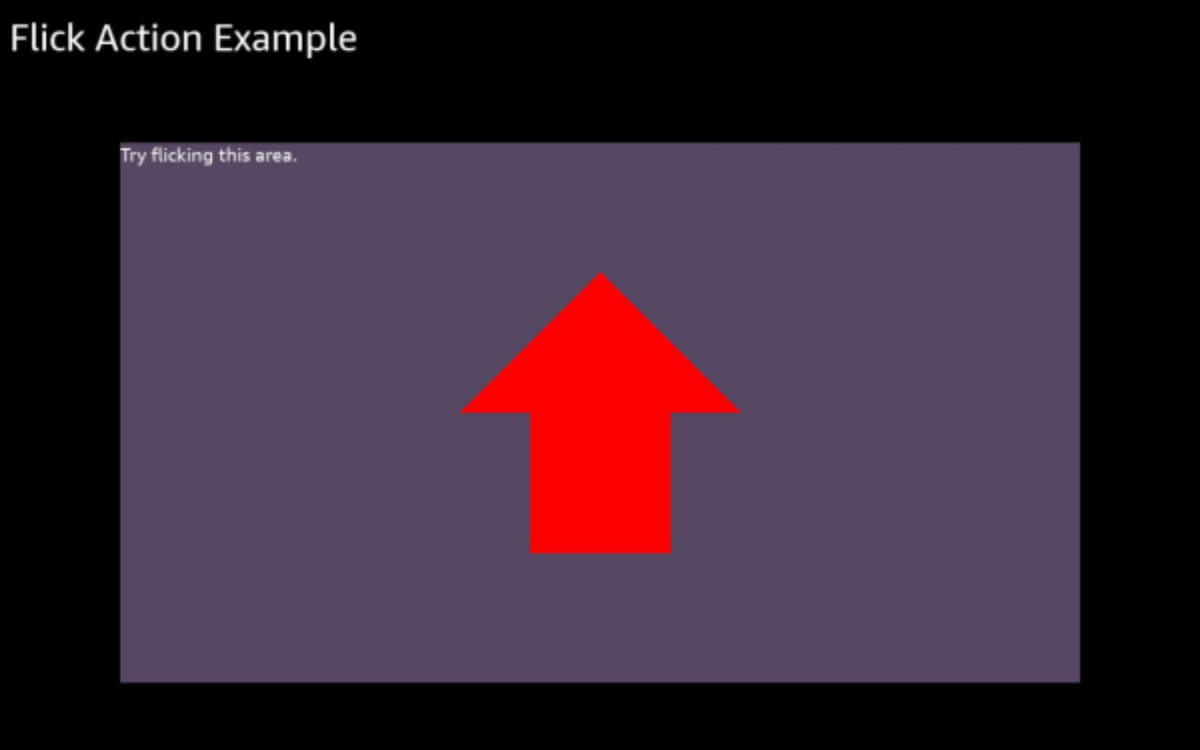 Flick Action Example
