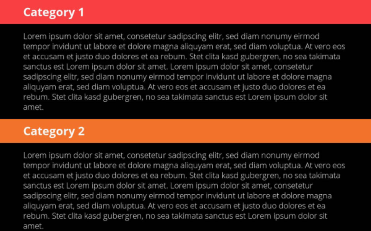Sticky Section Headers on Scroll