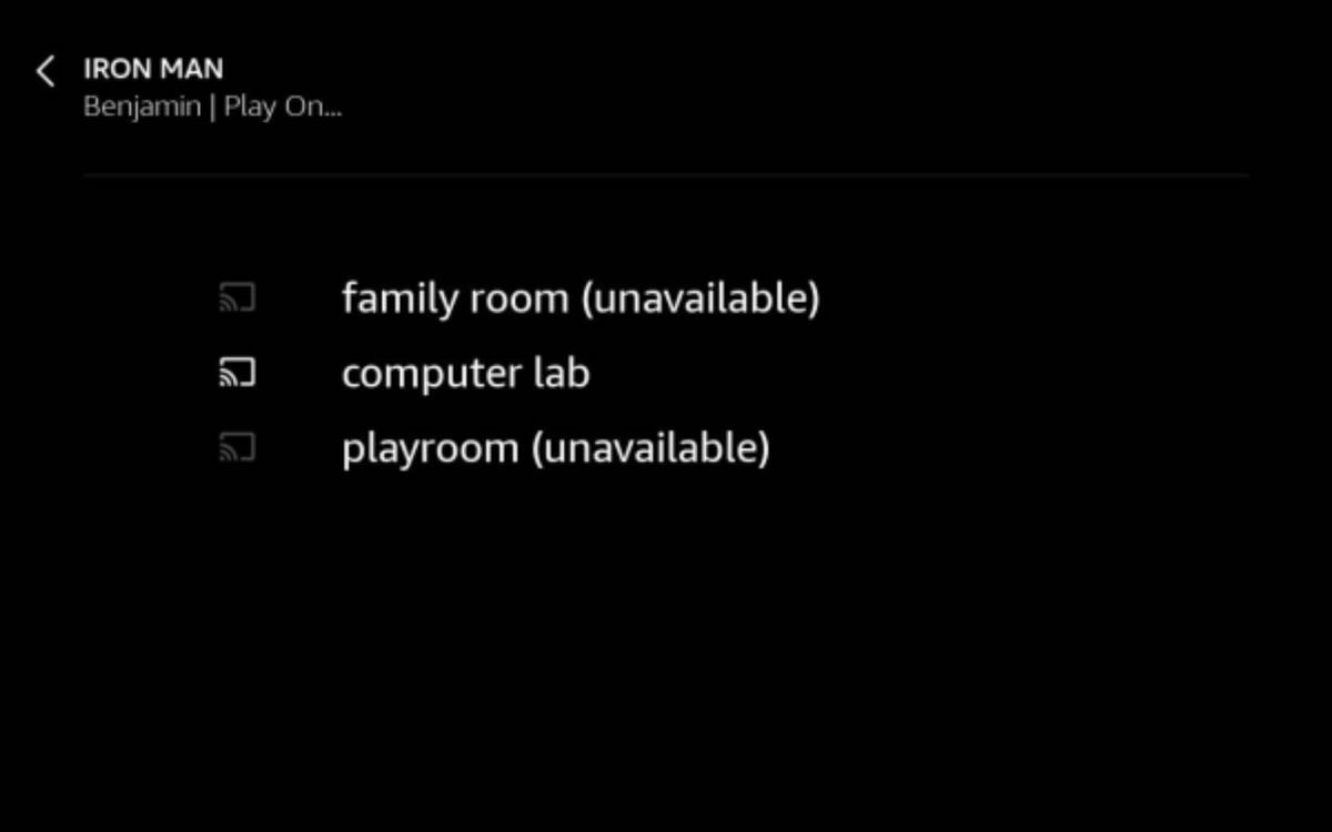 Room Selection Template